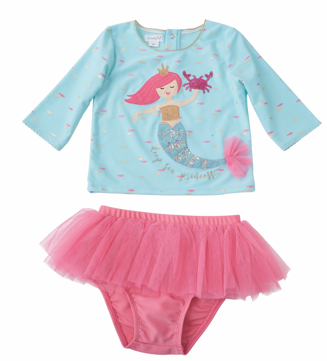 Mud Pie Mermaid Rash Guard Swim Set – P. Cottontail & Co.