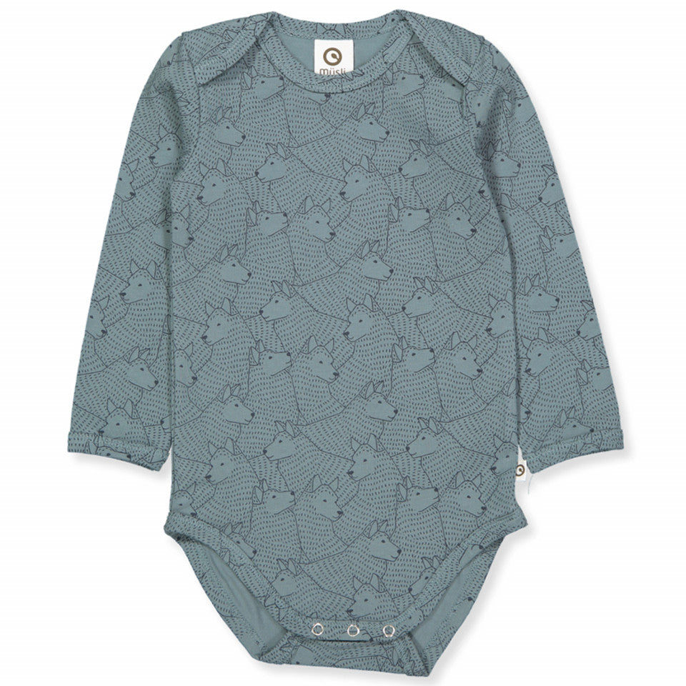 Wolf Bodysuit In Lagoon Green by Musli – P. Cottontail & Co.