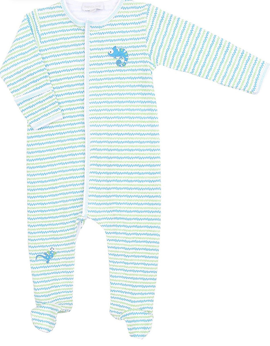 Cute Critters Embroidered Footie by Magnolia Baby – P. Cottontail & Co.