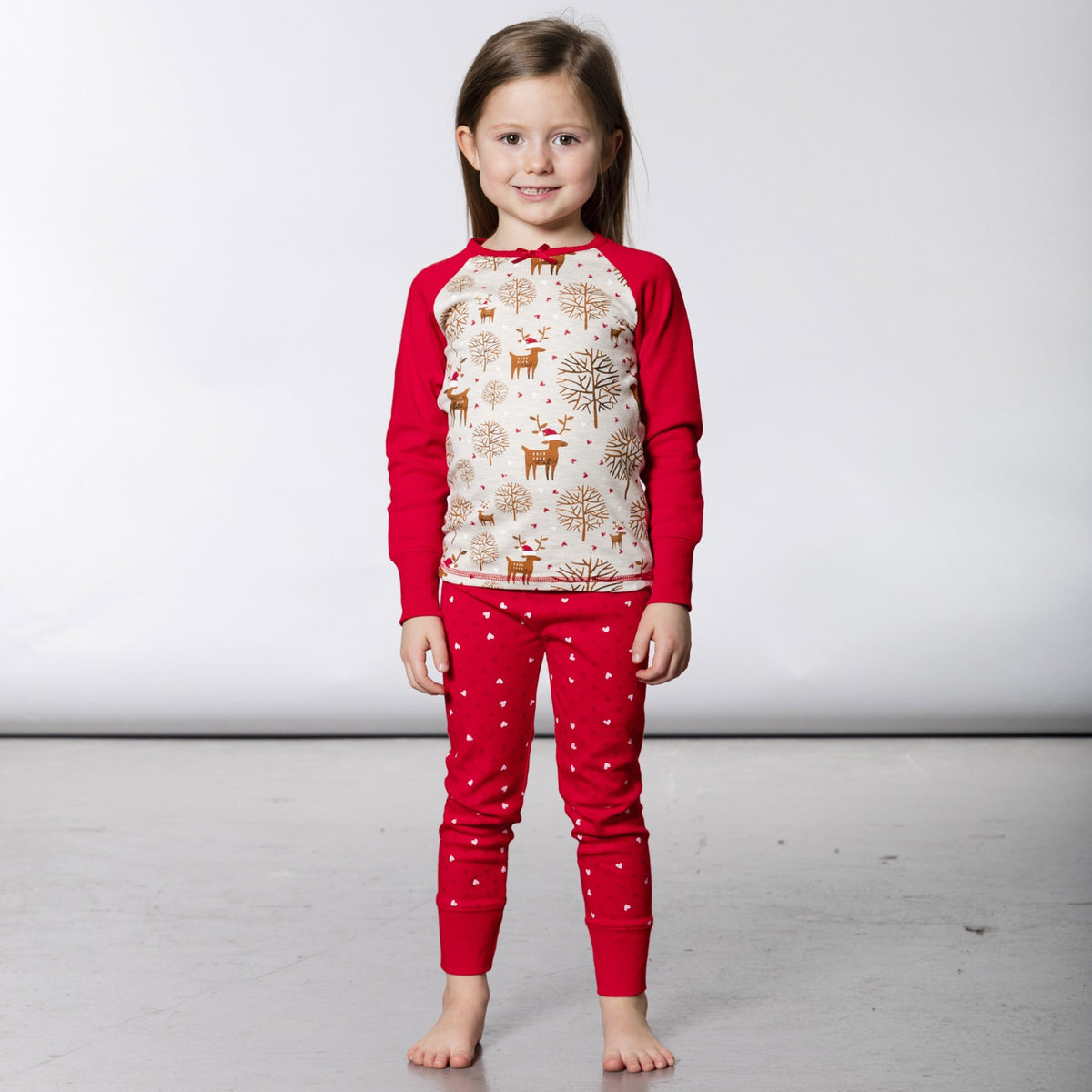 Christmas Reindeer Pj Set by Deux Par Deux – P. Cottontail & Co.